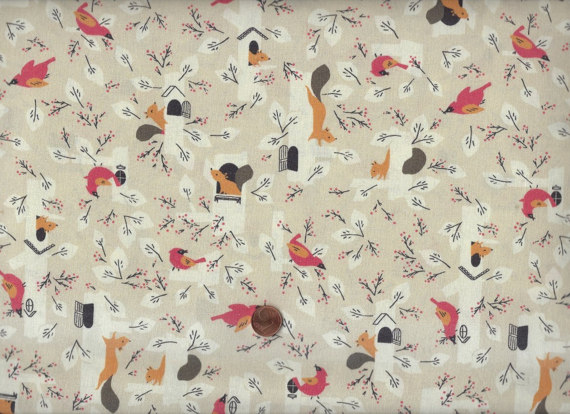 Quilt Cabin Autumn bursting Scamper, 20,50